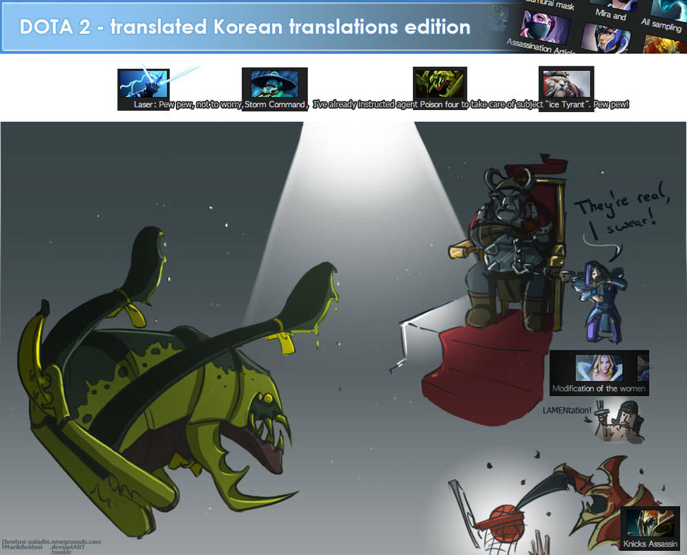 Retranslated Korean DOTA2 by MarikBentusi on DeviantArt