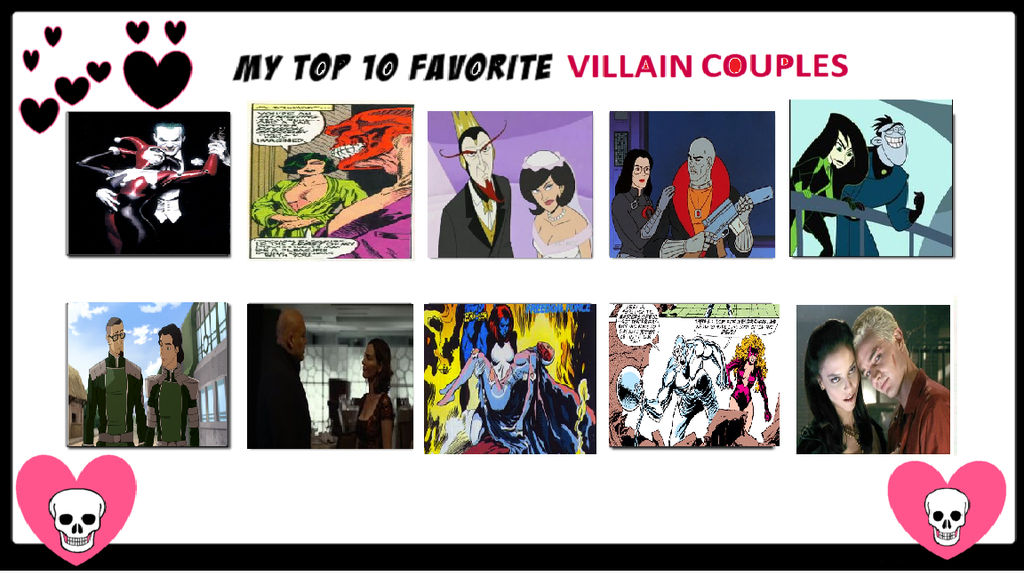 My Top 10 Favorite Villain Couples by theaven on DeviantArt