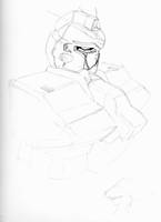 Gundam GP03 Head Lineart by aquadrop on DeviantArt