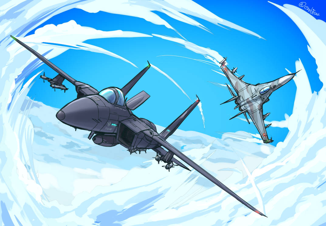 Dogfight! by oLEEDUEOLo on DeviantArt