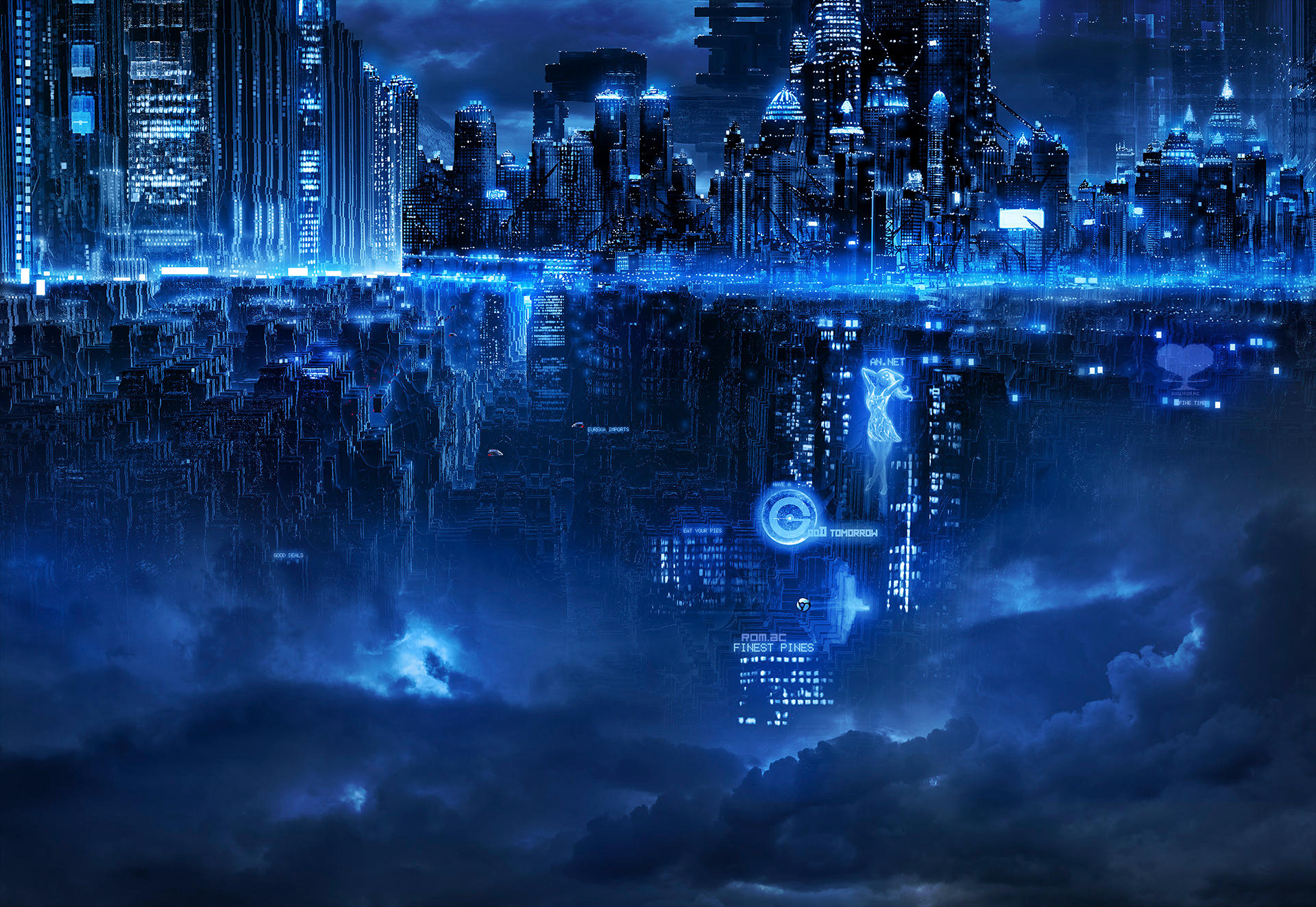 Cyberpunk town by alexiuss on DeviantArt