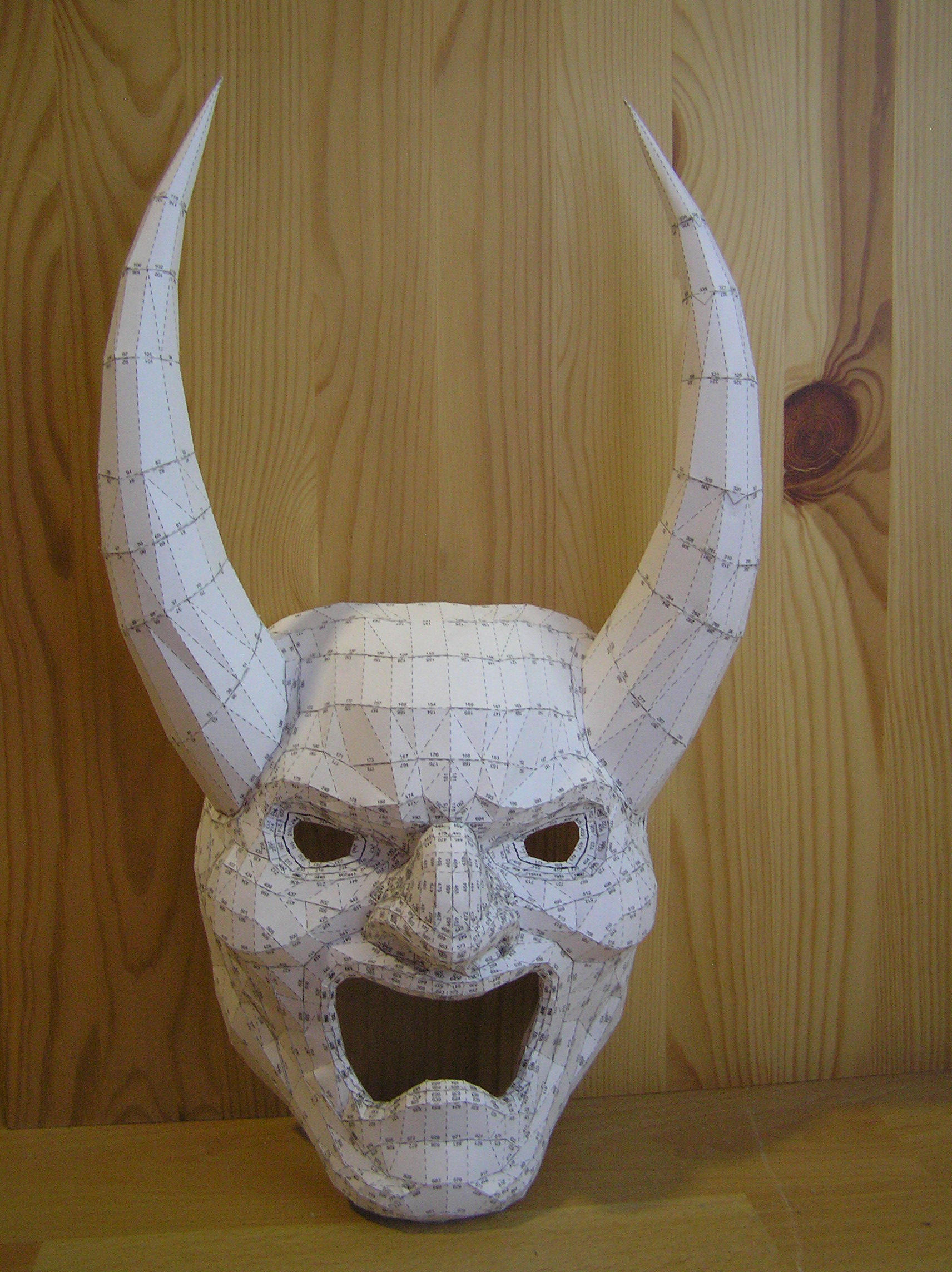 PEPAKURA Oni mask 1/3 by distressfasirt on DeviantArt