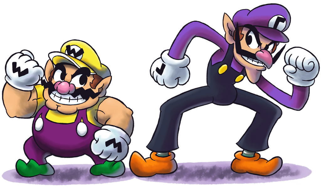 New Wario and Waluigi Color Palette by KratosGoji91 on DeviantArt