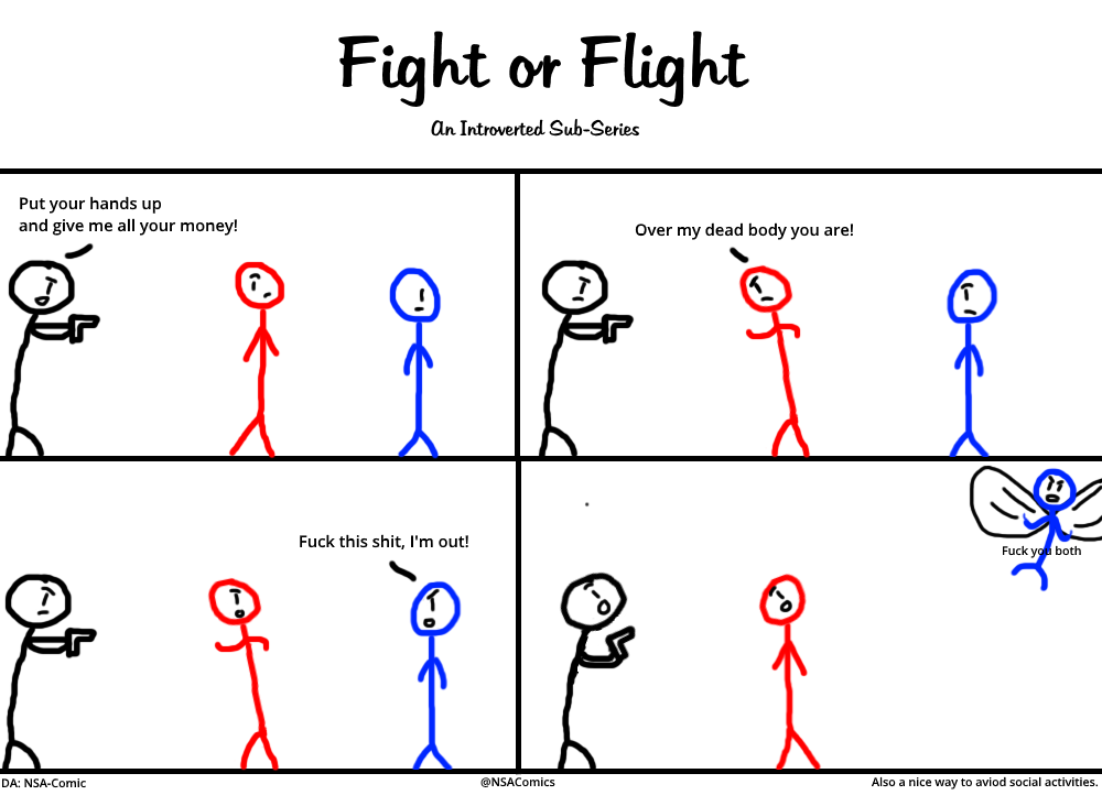Fight or Flight by NSA-Comic on DeviantArt