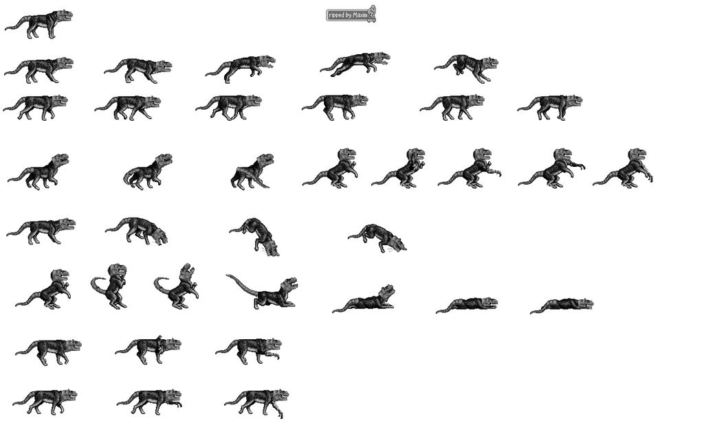 SCP-682 Custom Sprite Sheet by 1fishmob on DeviantArt