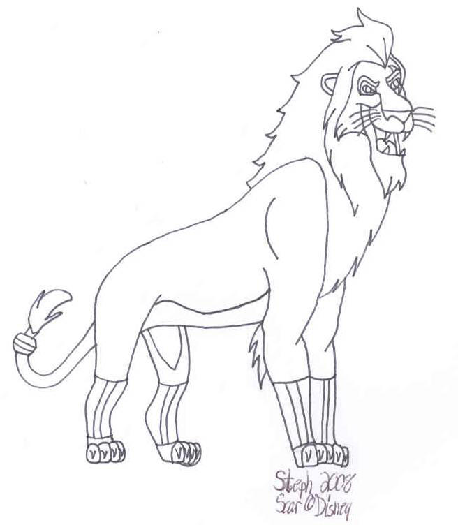 Scar lineart by CharacterTamerSteph on DeviantArt