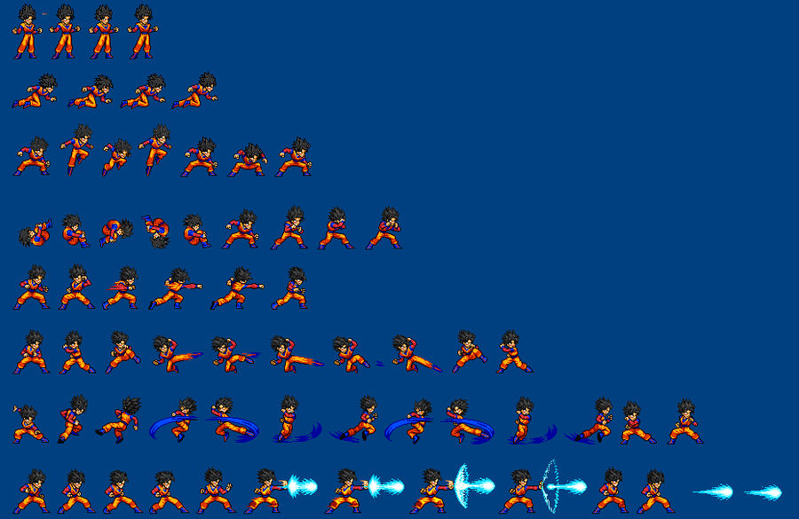 SSJ4 Goku Sprite V.5 by Sorosoro on DeviantArt