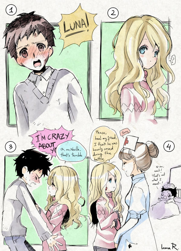 Neville and Luna - Friends. by inma on DeviantArt