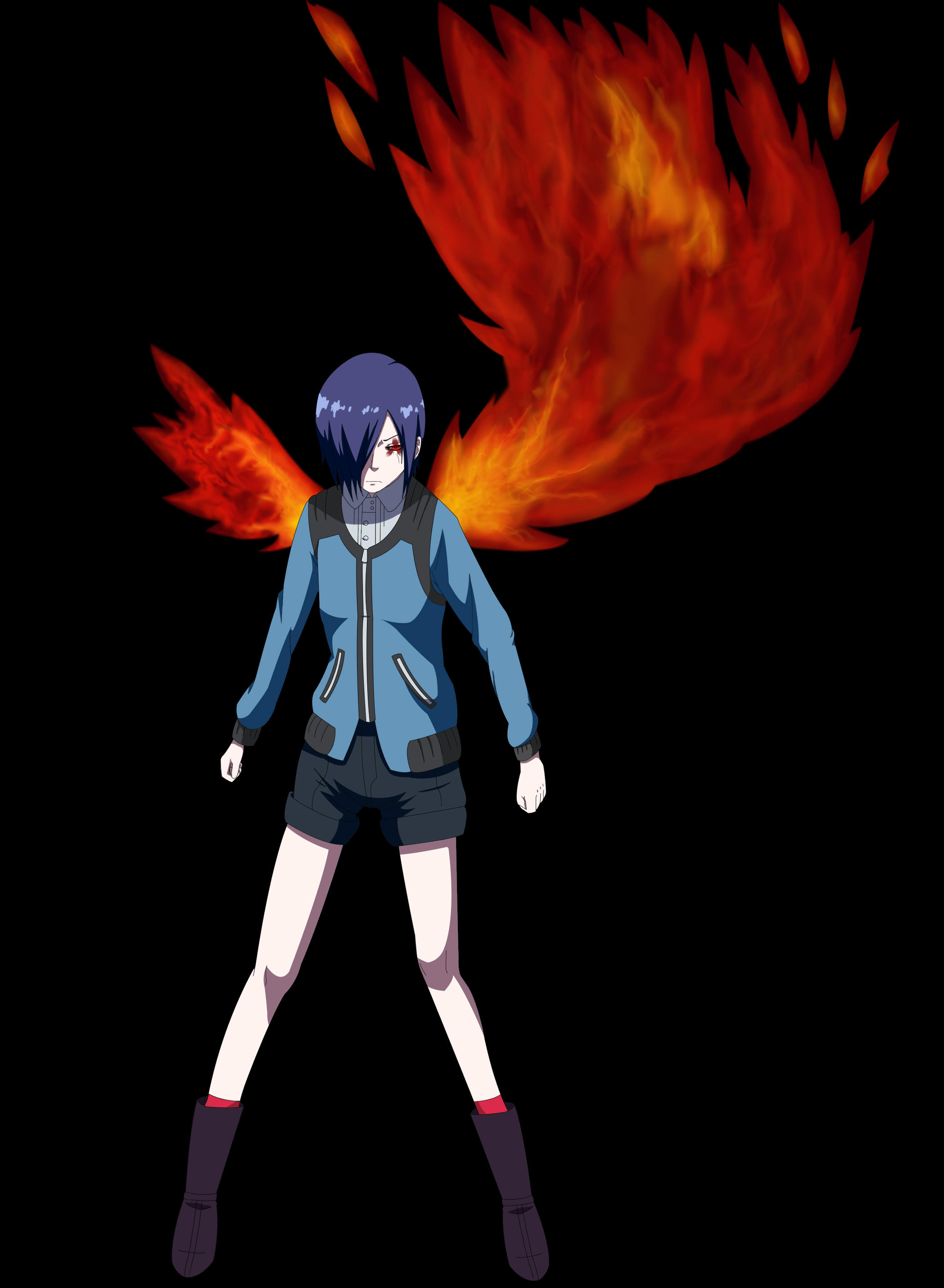 Tokyo ghoul touka kirishima kagune by Johnny-Wolf on DeviantArt