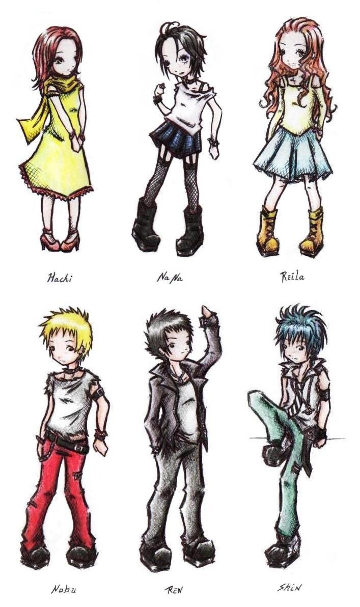 NANA Characters.- by yumi-in-the-sky on DeviantArt