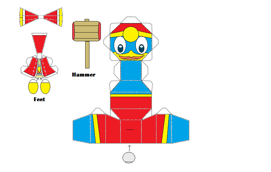 King Dedede Chibi Papercraft by TheStickFigureKing on DeviantArt
