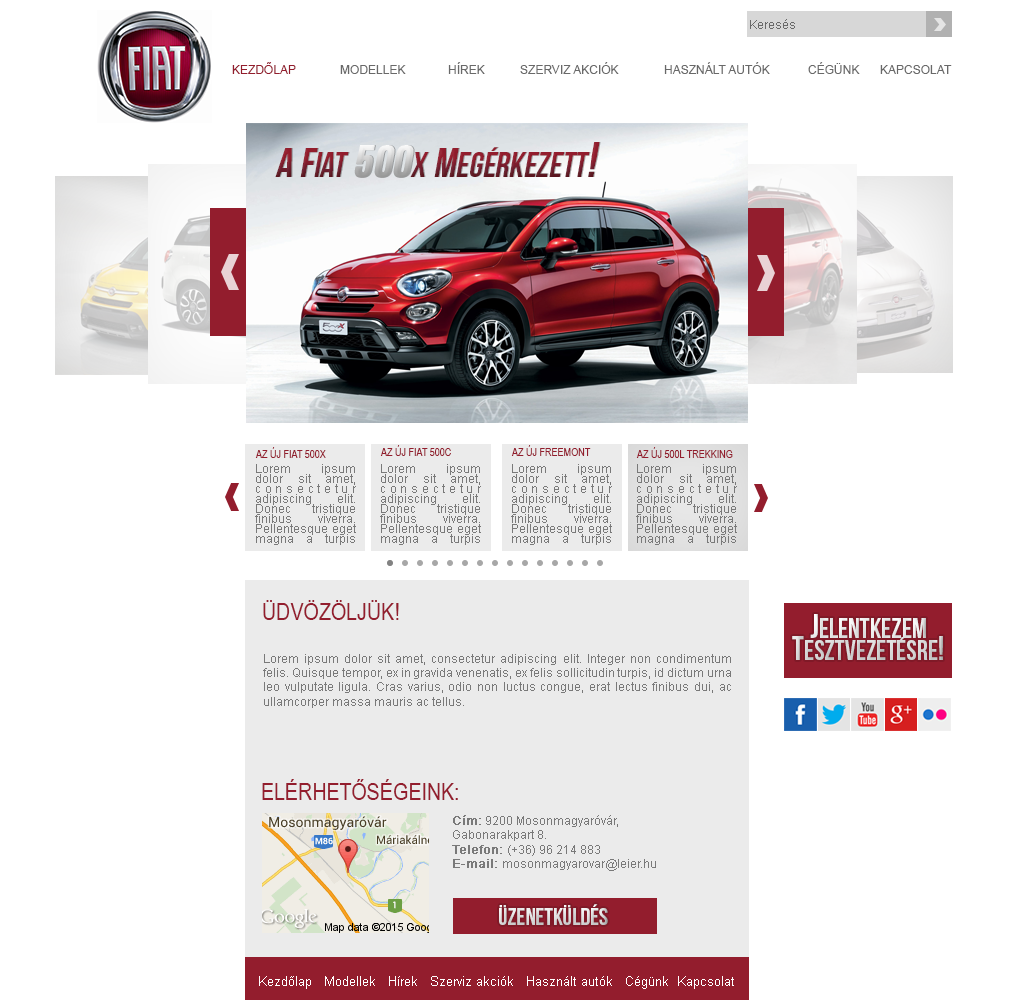 Fiat website by hellomia on DeviantArt