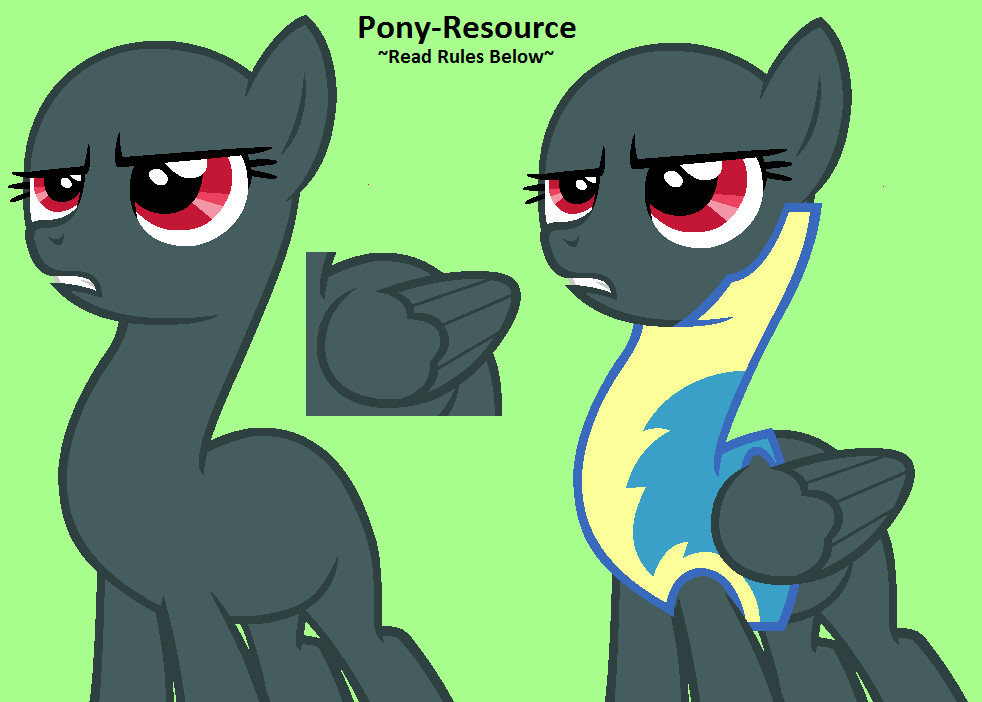 MLP Pegasus Base #4 by Pony-Resource on DeviantArt