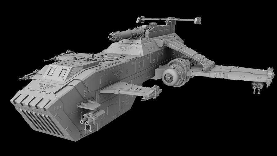 Thunderhawk Warhammer 40k Wip by L0to on DeviantArt