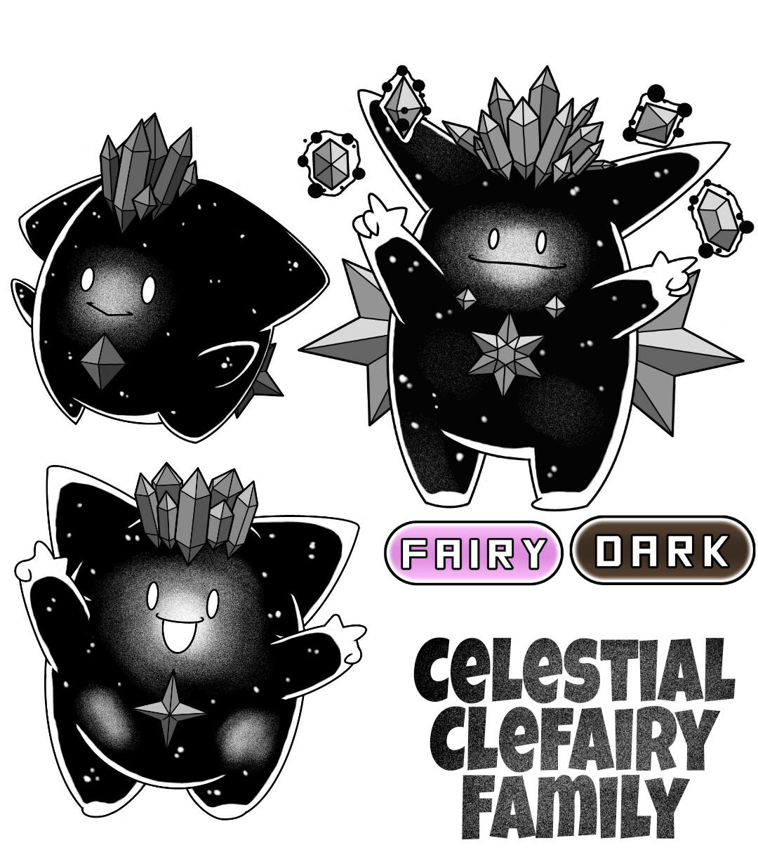 Clefairy Family by ajkent14z on DeviantArt