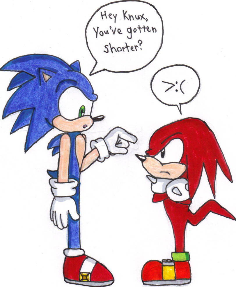 Modern Sonic meets Classic Knuckles by KessieLou on DeviantArt