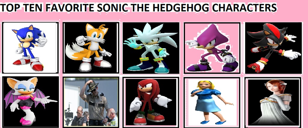 Top Ten Favorite Sonic Characters by Ultra-Shounen-Kai-Z on DeviantArt