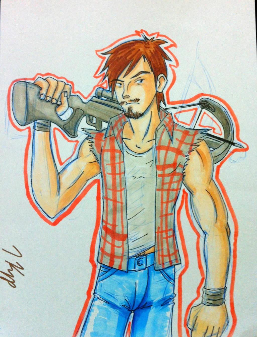 The Walking Dead: Daryl by KnoppGraphics on DeviantArt