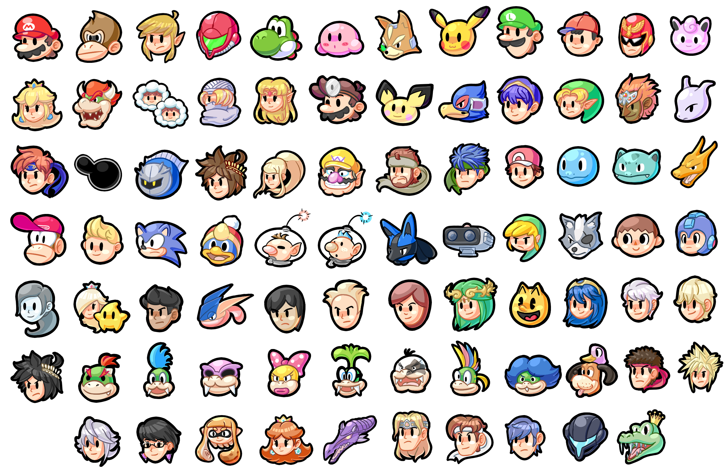 Super smash bros. ultimate stock icons - ratshery