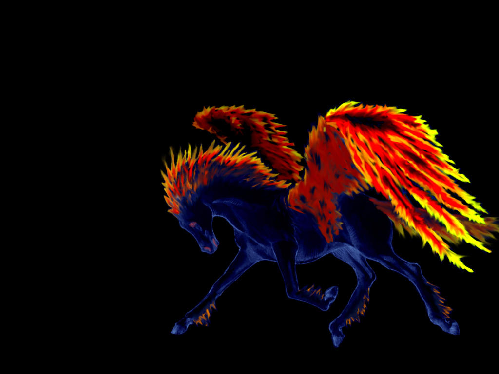 Fire pegasus by finchpunk on DeviantArt