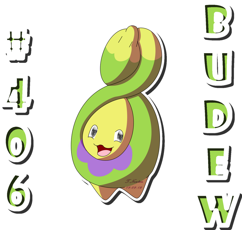 406 Budew by kreazea on DeviantArt