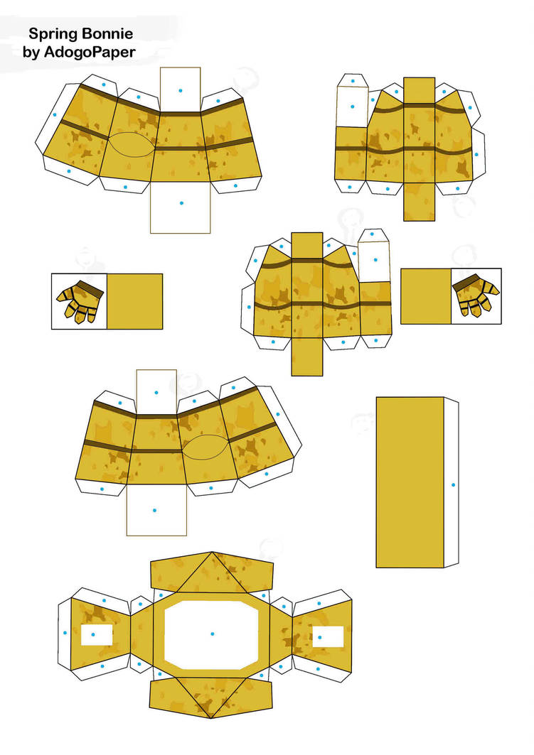 five nights at freddy's 4 Spring Bonnie P2 by Adogopaper on DeviantArt