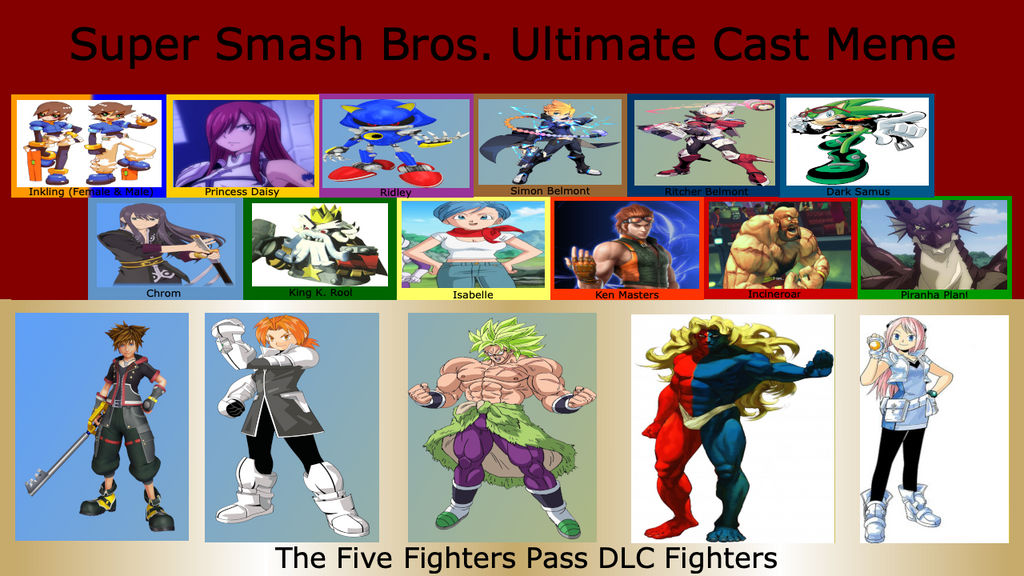 SSBU Cast Meme Template (FREE-TO-USE) by MegaToon1234 on DeviantArt