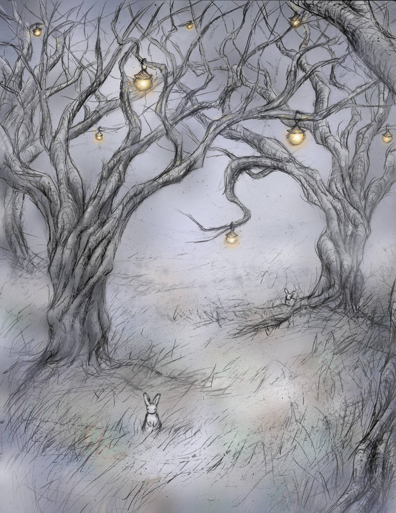 Trees and Rabbits by ejbeachy on DeviantArt