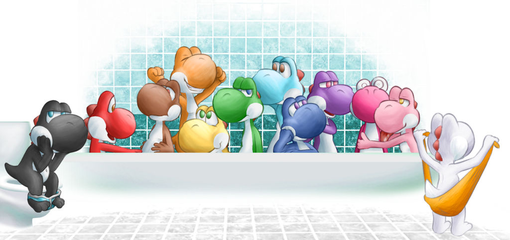 Twelve Yoshi by Dralsk on DeviantArt