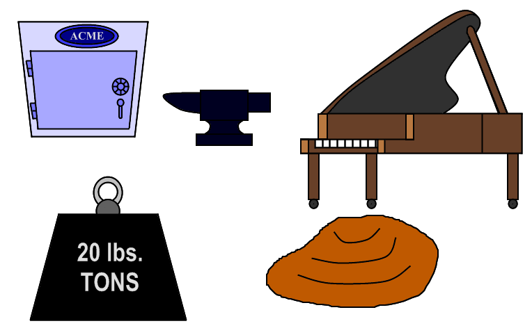 Cartoon Heavy Weight Objects by LooneyTunerIan on DeviantArt