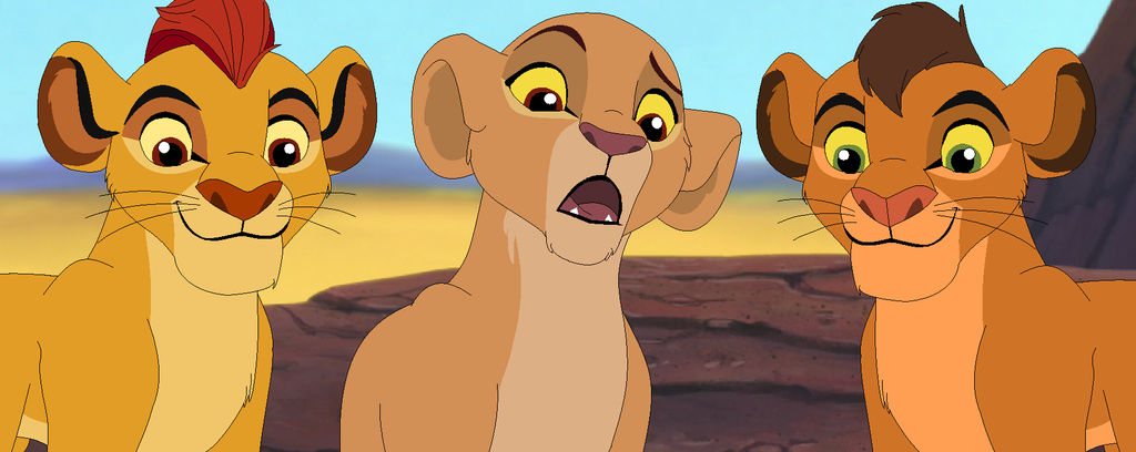 Kion, Kiara and Kopa by airbender01 on DeviantArt