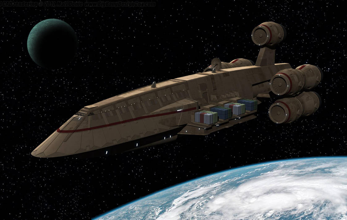 Gozanti Class C-ROC Cruiser Over Planet by Ravendeviant on DeviantArt