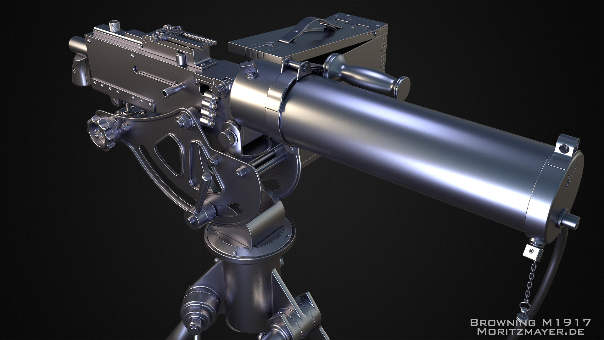 Browning M1917 Highpoly V2.0 by Kn3chtRuprecht on DeviantArt