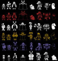 Undertale sprites рисуем мультфильмы 2