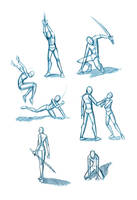 Pose work by Rhea202 on DeviantArt