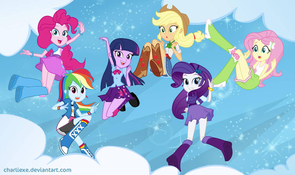 Equestria Girls by charlieXe on DeviantArt