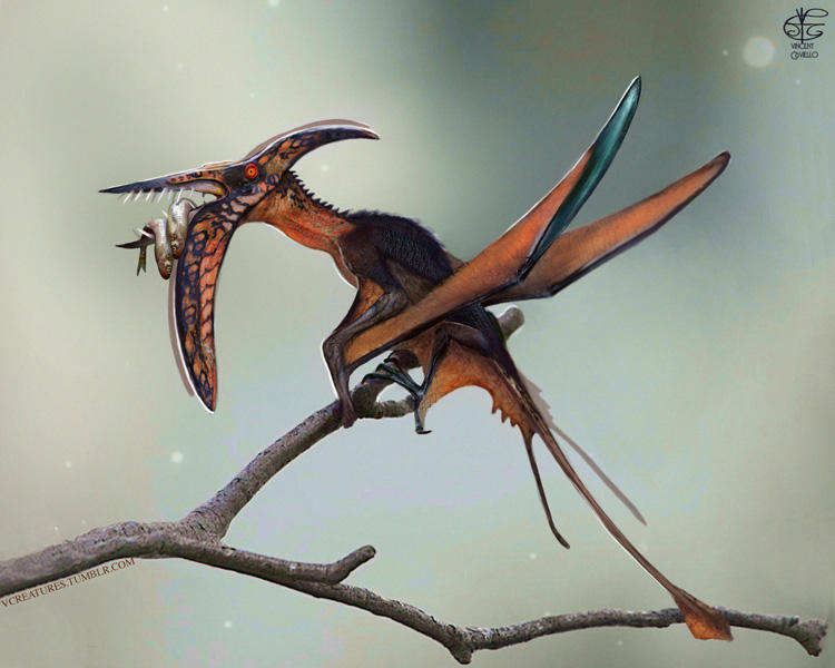 'Rhamphorhynchus' by Vincent-Covielloart on DeviantArt