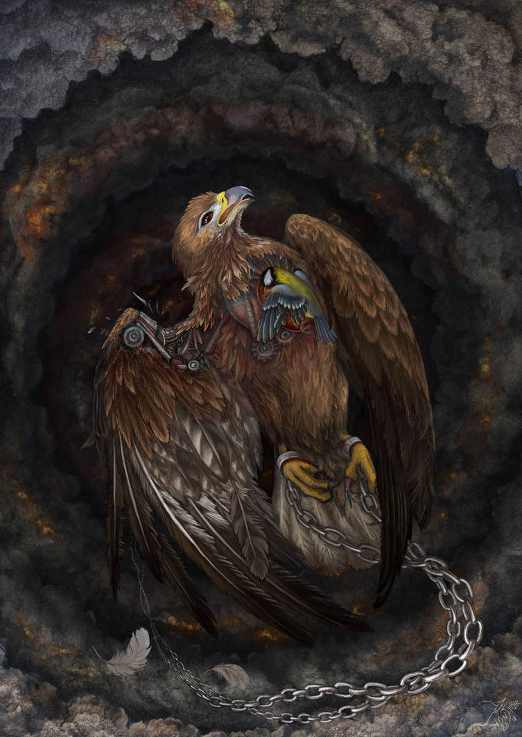 Halloween with the hell bird by hontor on DeviantArt