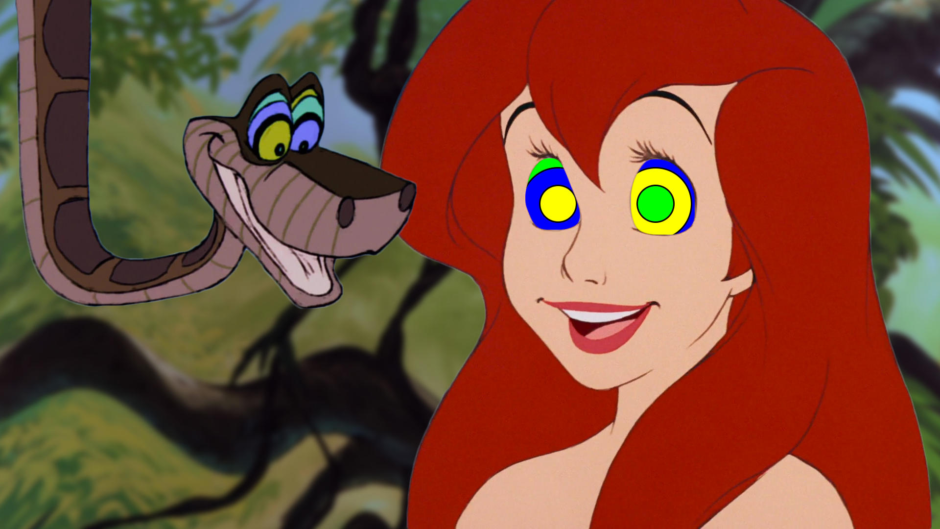 Kaa X Ariel Spam by DrPepperMantra on DeviantArt