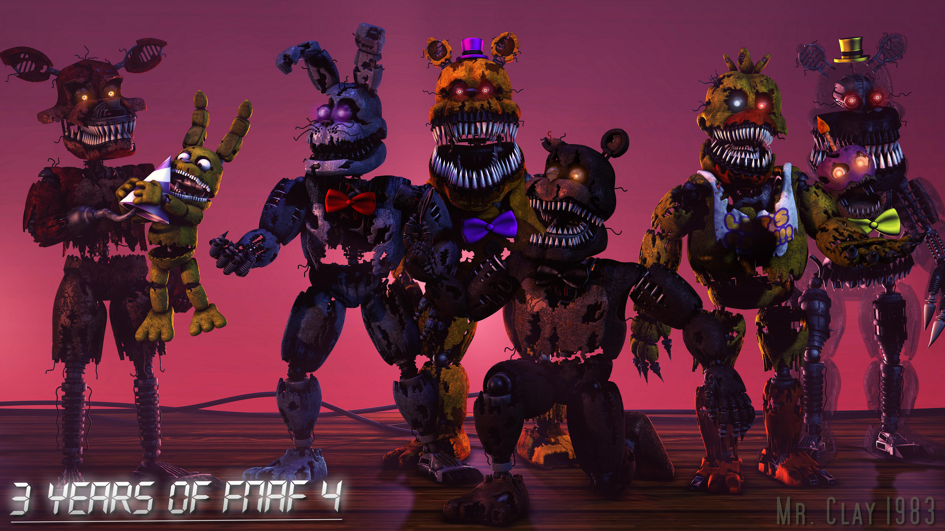 [sfm Fnaf] Fnaf 4s 3rd Anniversary Thingy By Mrclay1983 On Deviantart