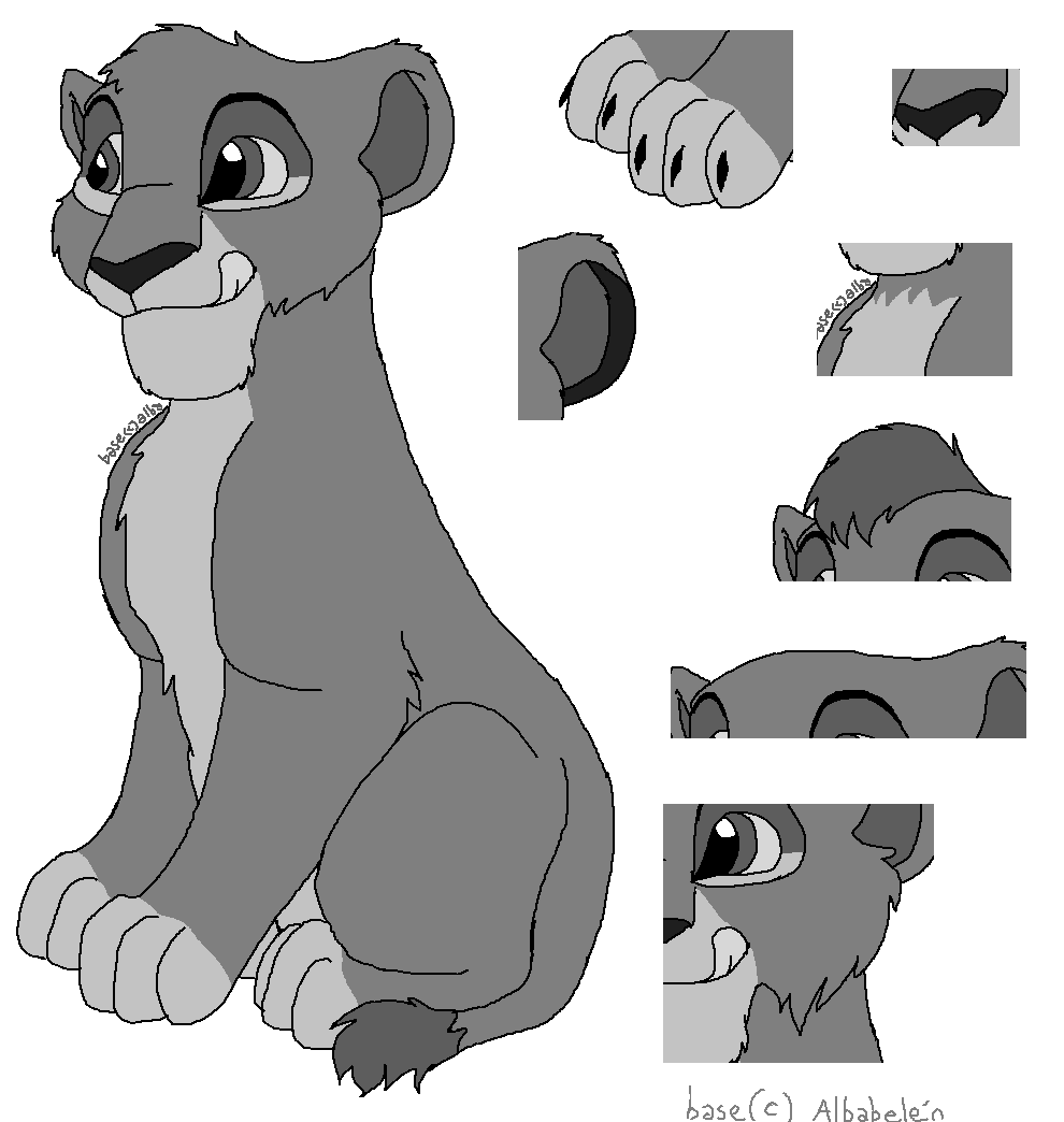the lion king--- base by AlbaBelen on DeviantArt