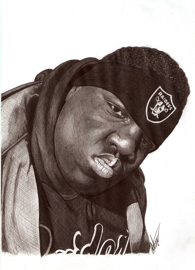 Biggie Smalls biro portrait by Craig-Stannard on DeviantArt
