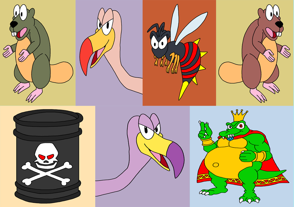 Donkey Kong Country 1 Bosses by sammychan816 on DeviantArt