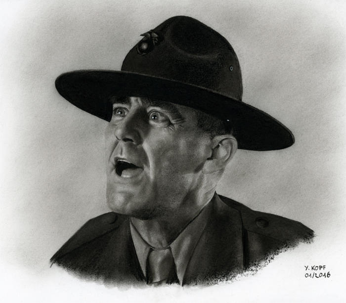 Sergeant Hartman (Movie : Full Metal Jacket) by YannKopf on DeviantArt