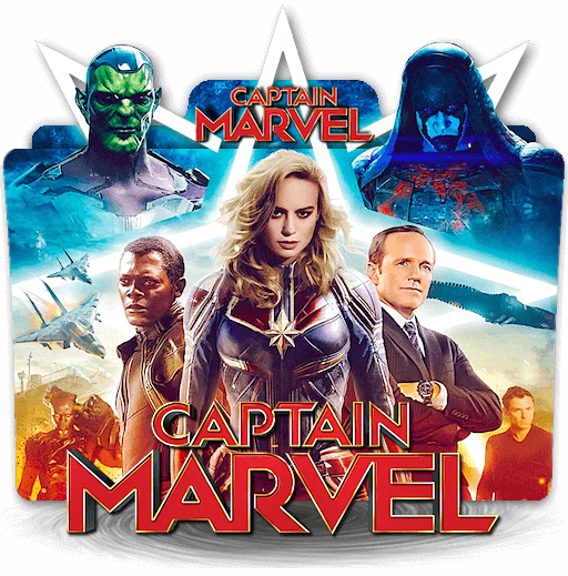 Captain Marvel movie folder icon v2 by zenoasis on DeviantArt