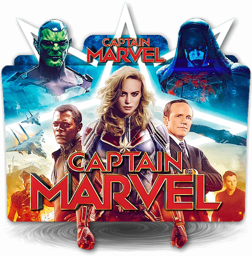 Captain Marvel movie folder icon v1 by zenoasis on DeviantArt