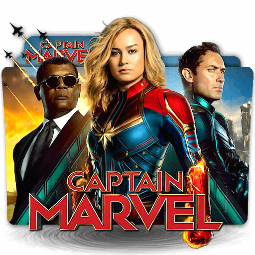 Captain Marvel movie folder icon v2 by zenoasis on DeviantArt
