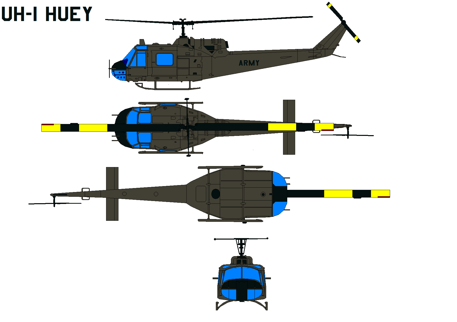 UH-1 Iroquois Huey by bagera3005 on DeviantArt