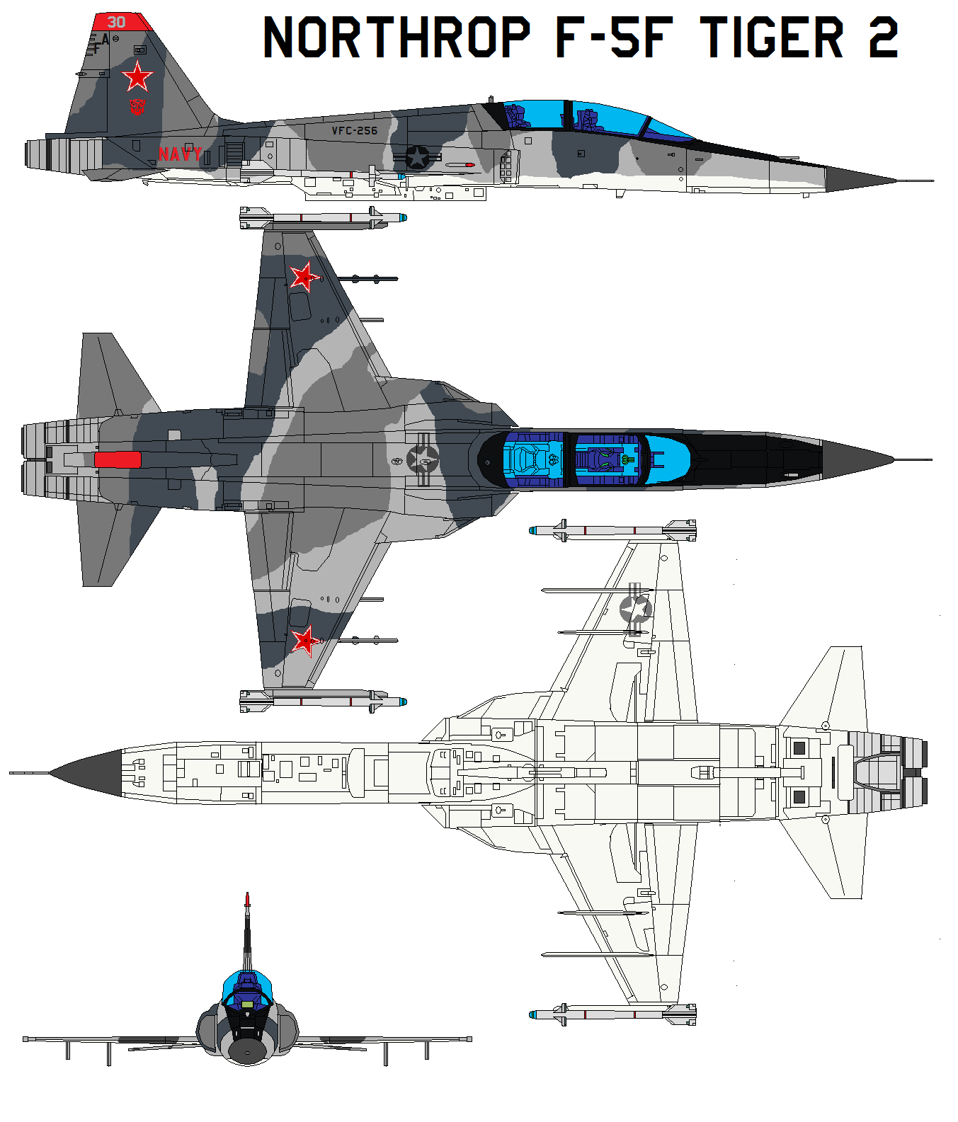 Northrop F-5F Tiger 2 by bagera3005 on DeviantArt