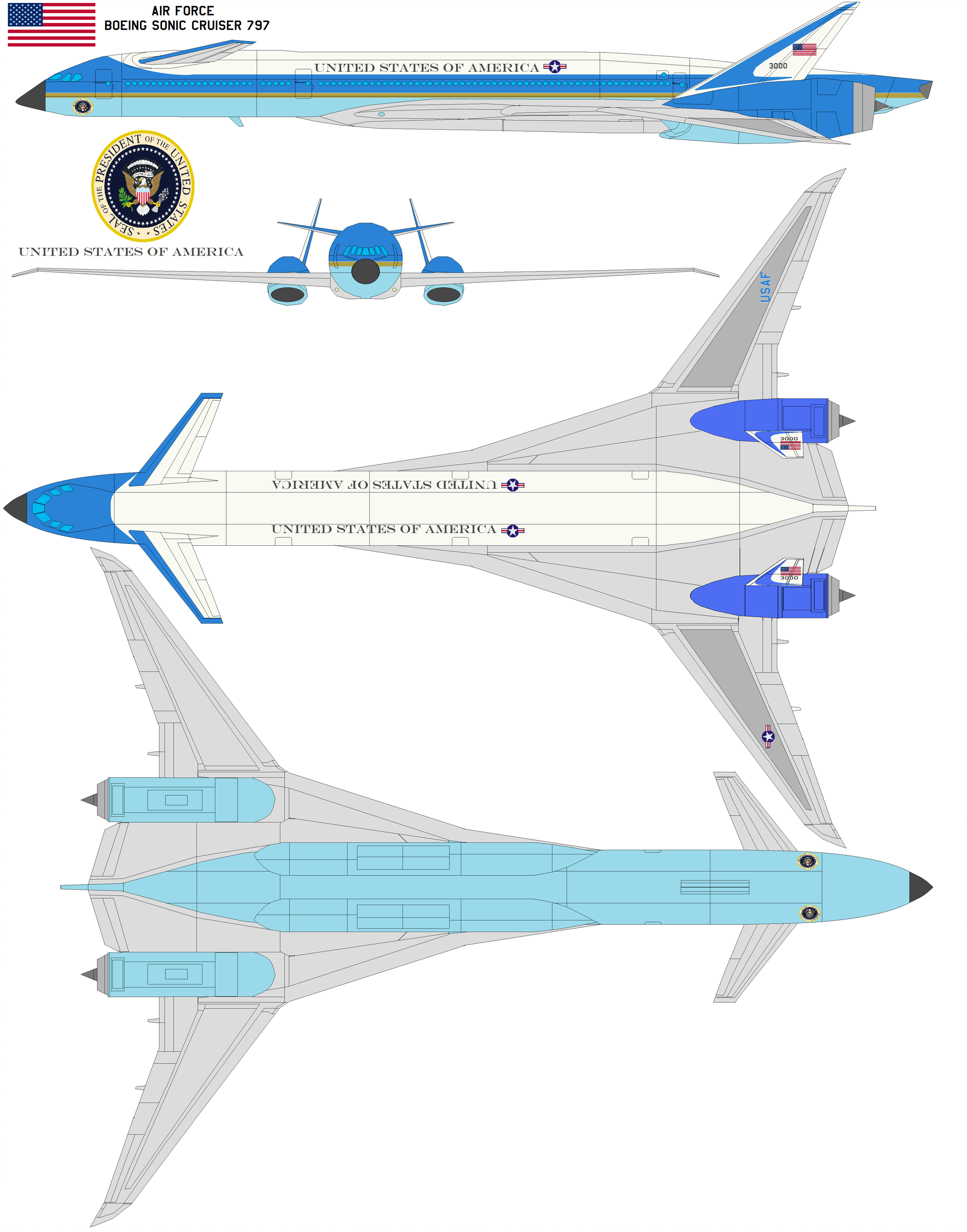 Air force Boeing Sonic Cruiser by bagera3005 on DeviantArt